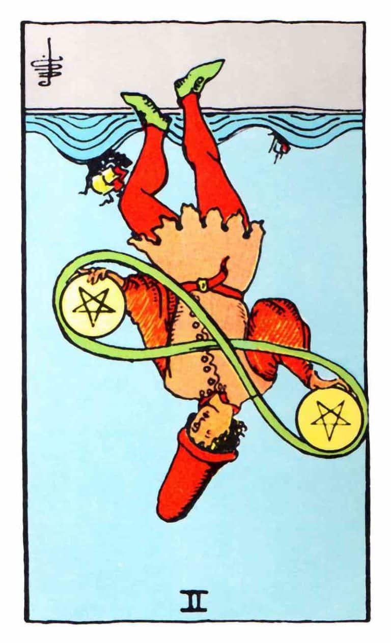 Two of Pentacles Tarot Card Meaning